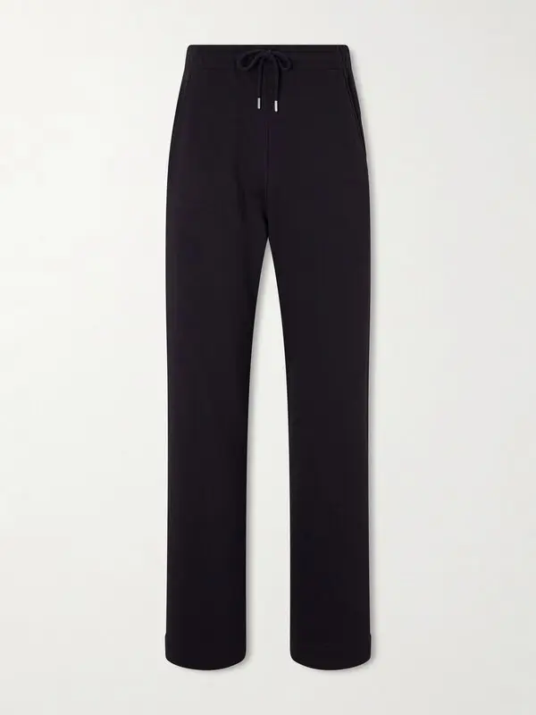 Dries Van Noten Hamer Straight-leg Cotton-jersey Sweatpants