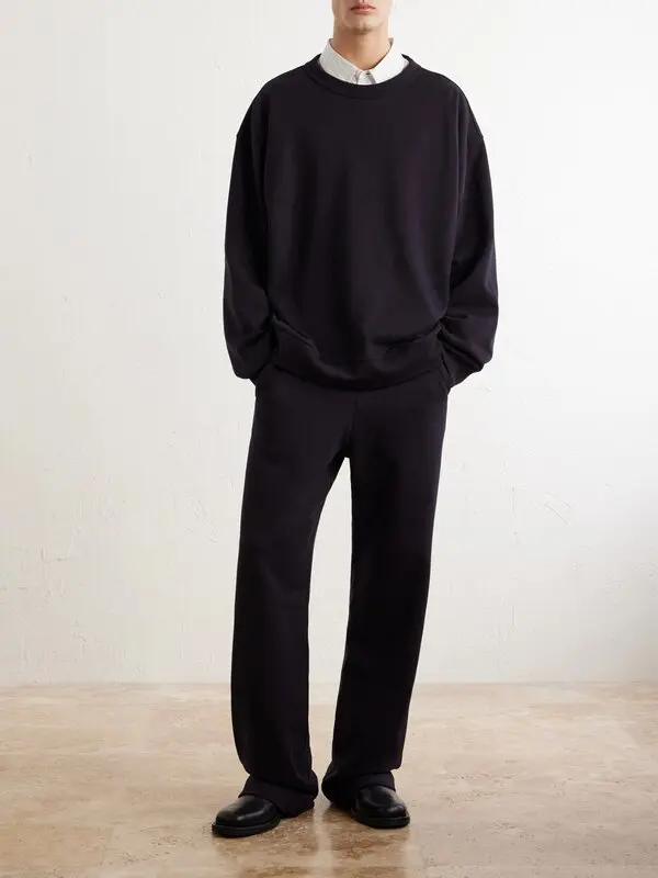 Dries Van Noten Hamer Straight-leg Cotton-jersey Sweatpants