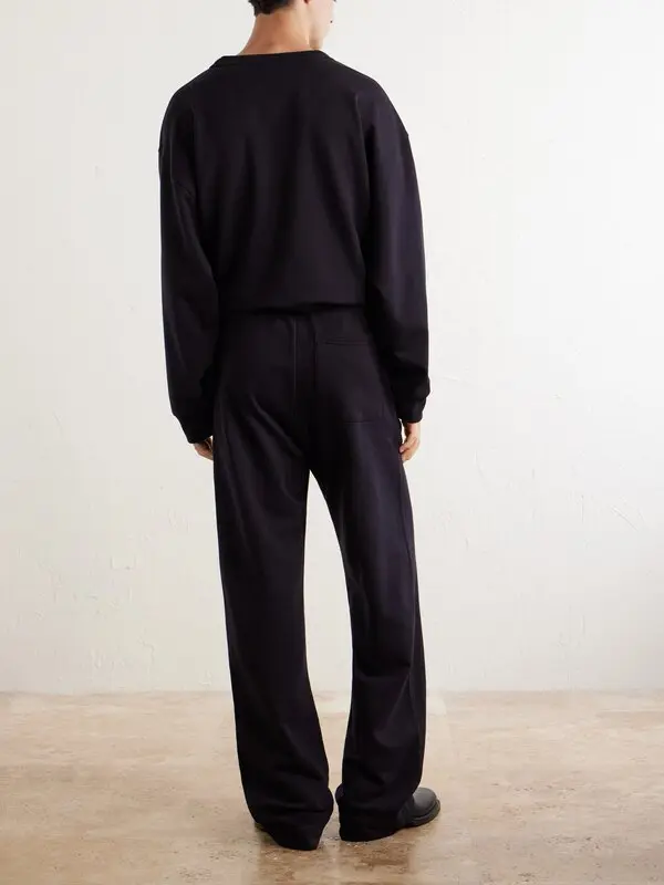 Dries Van Noten Hamer Straight-leg Cotton-jersey Sweatpants