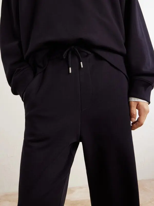 Dries Van Noten Hamer Straight-leg Cotton-jersey Sweatpants