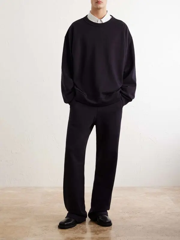 Dries Van Noten Hamer Straight-leg Cotton-jersey Sweatpants