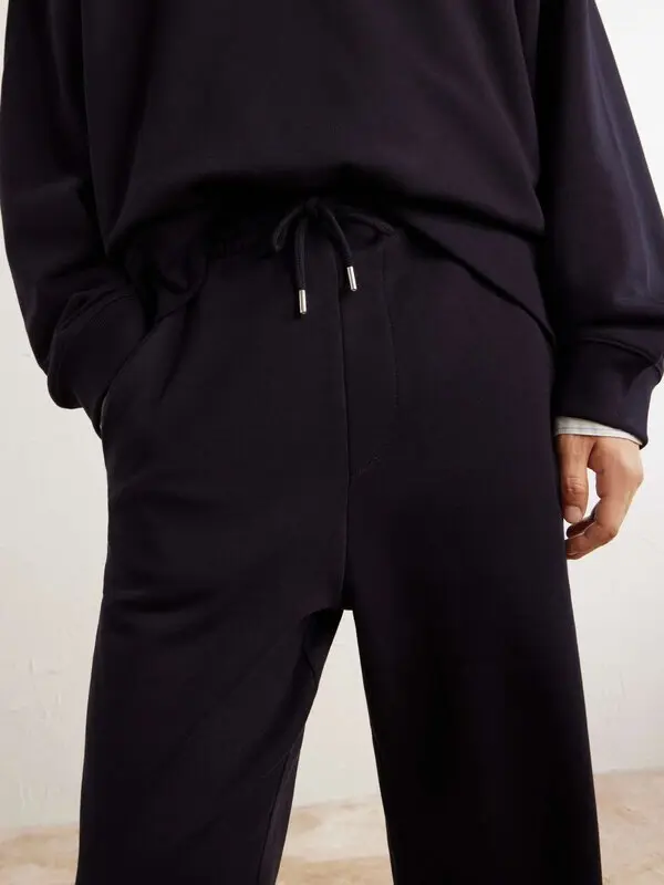 Dries Van Noten Hamer Straight-leg Cotton-jersey Sweatpants