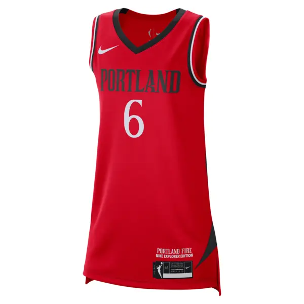 Nike Bridget Carleton Portland Fire Explorer Edition Dri-fit Wnba Jersey - Red