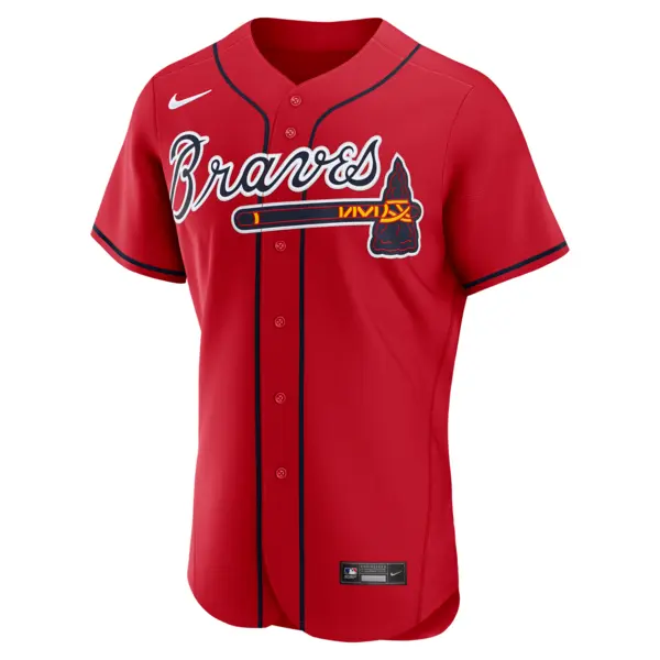 Nike Drake Baldwin Atlanta Braves 2025 Mlb Awards Gold Batterman Mlb Authentic Jersey - Red