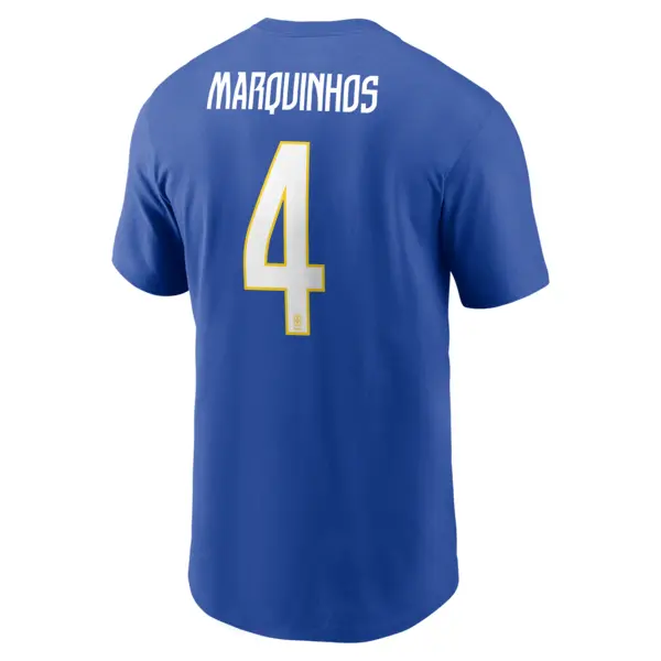 JORDAN Marquinhos Brazil Soccer T-shirt - Blue