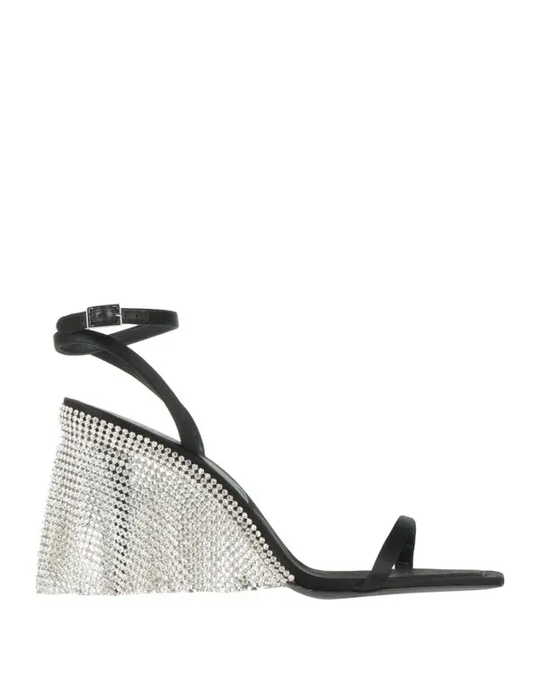 KATE CATE® Embellished Satin Ankle Strap Sandals