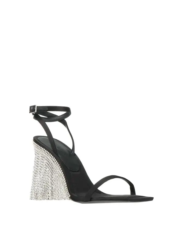KATE CATE® Embellished Satin Ankle Strap Sandals
