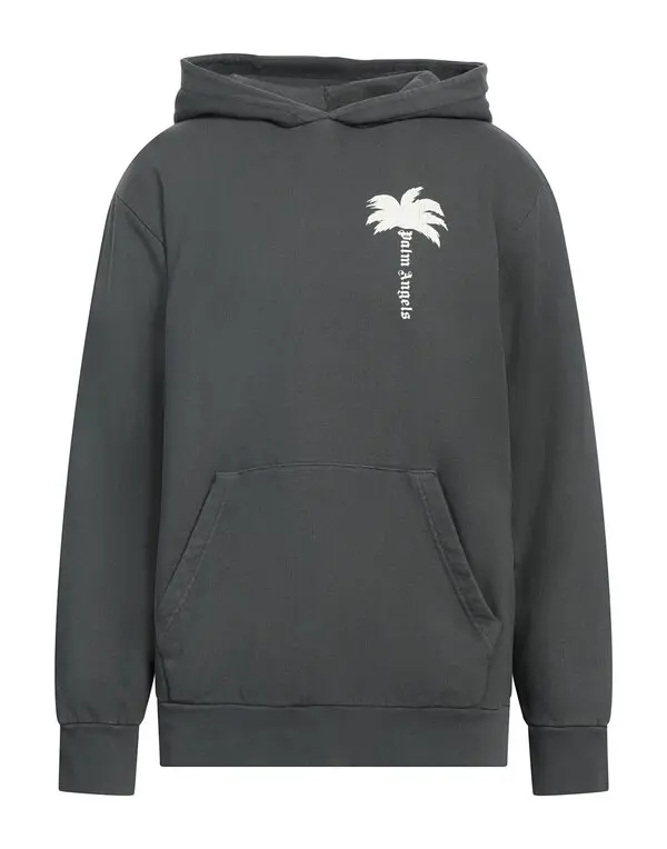 Palm Angels Cotton Sweatshirt - Grey