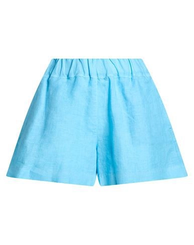 120% Lino Linen Shorts - Azure