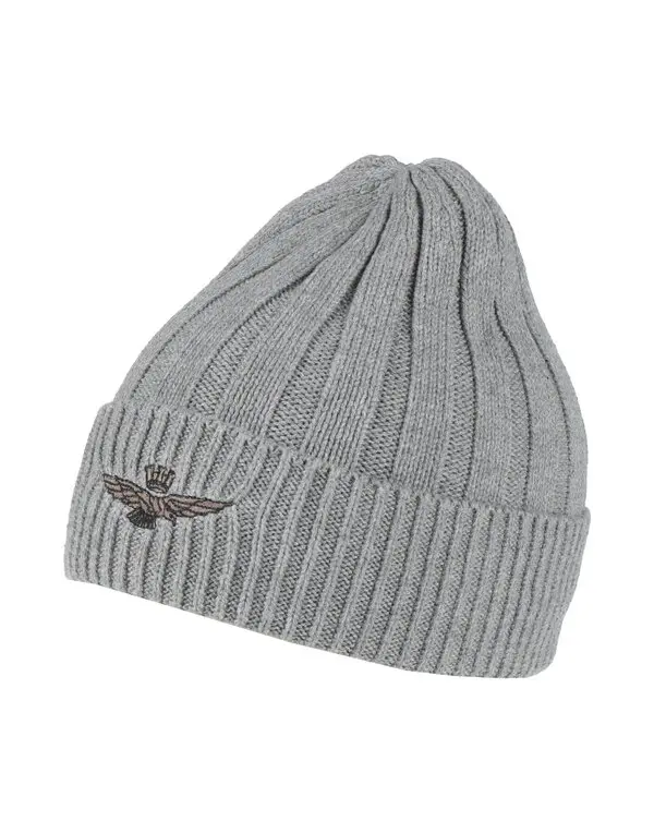 AERONAUTICA MILITARE Cotton Beanie - Grey