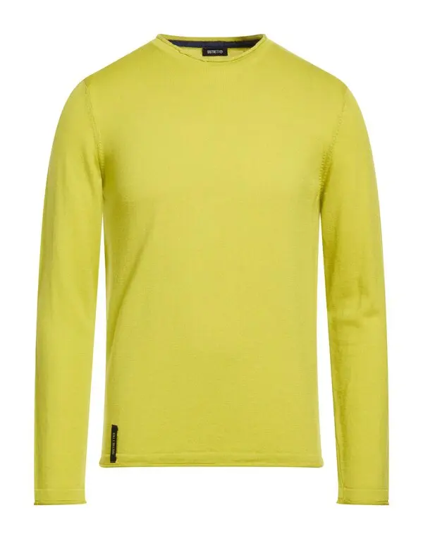 DISTRETTO 12 Sweater Lime Size Virgin Wool