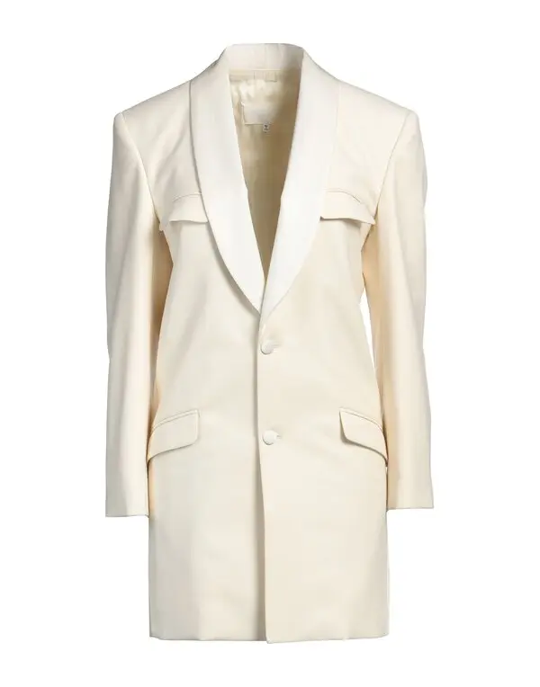 MAISON MARGIELA Coat Ivory Size Wool