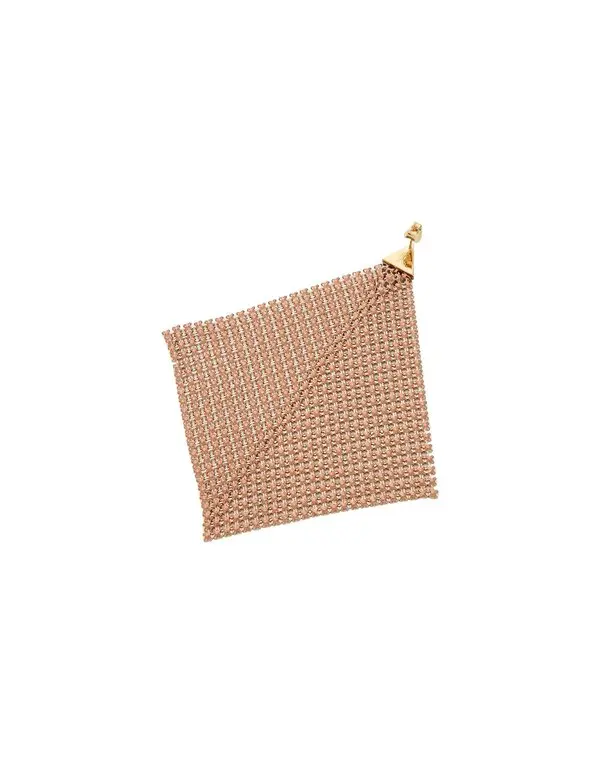Rabanne Copper Aluminum Mesh Earrings - Orange