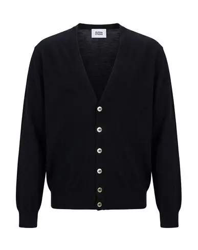 Alpha Studio Cardigan Size Cotton - Black