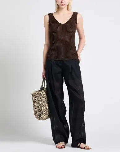 Max Mara Top Dark Size Cotton, Polyamide