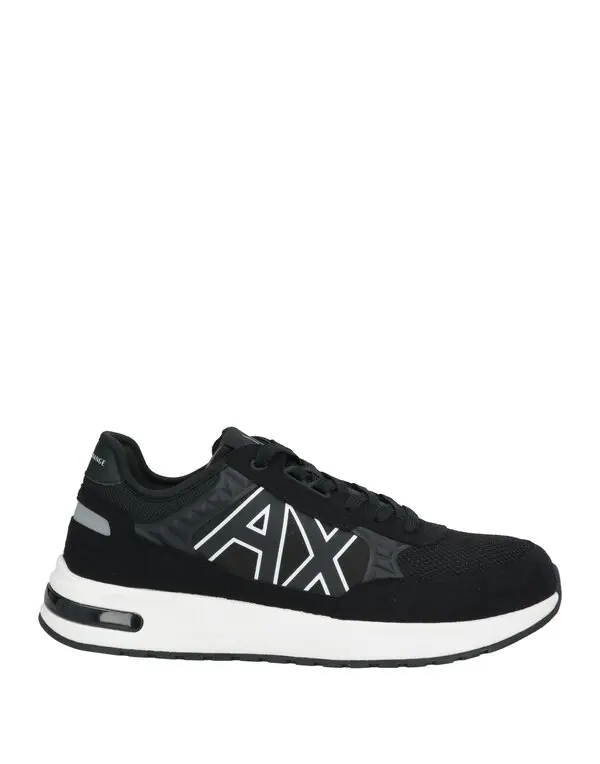 Armani Exchange Polyester And Polyurethane Sneakers - Black