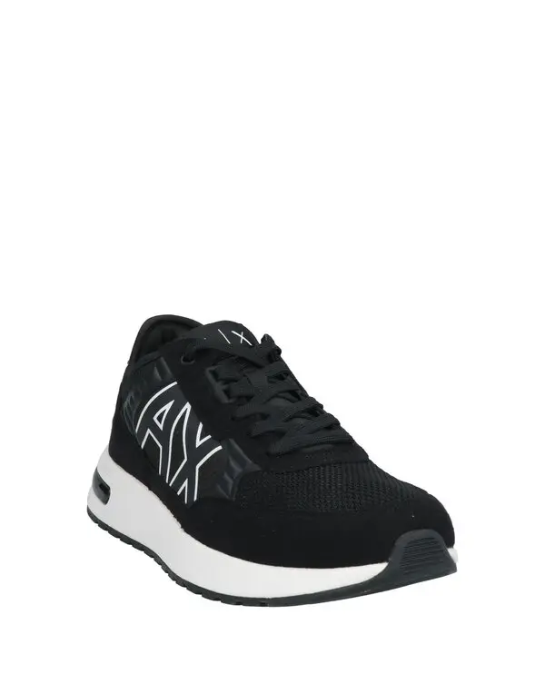 Armani Exchange Polyester And Polyurethane Sneakers - Black