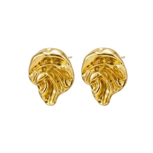 LINYA JEWELLERY Tellus Amorphous Silver & Plated Earring