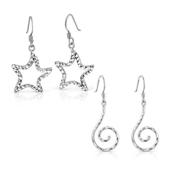 GOLD & HONEY Stars & Swirls Dangle Earrings Set