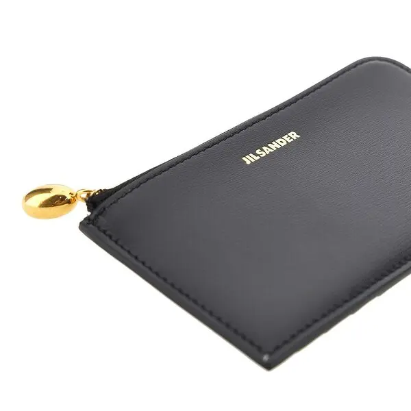 JIL SANDER Goji' Zippered Leather Cardholder