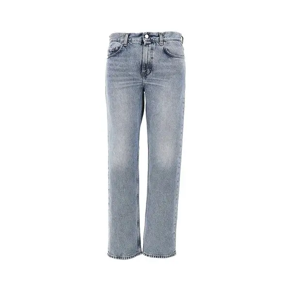 TOTEME Vintage Wash Straight Leg Organic Cotton Jeans - Blue
