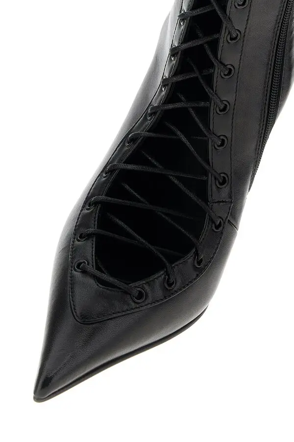 LE SILLA Leather Colette Ankle Boots