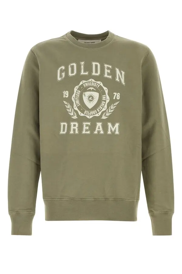 GOLDEN GOOSE Army Cotton Sweatshirt - Green