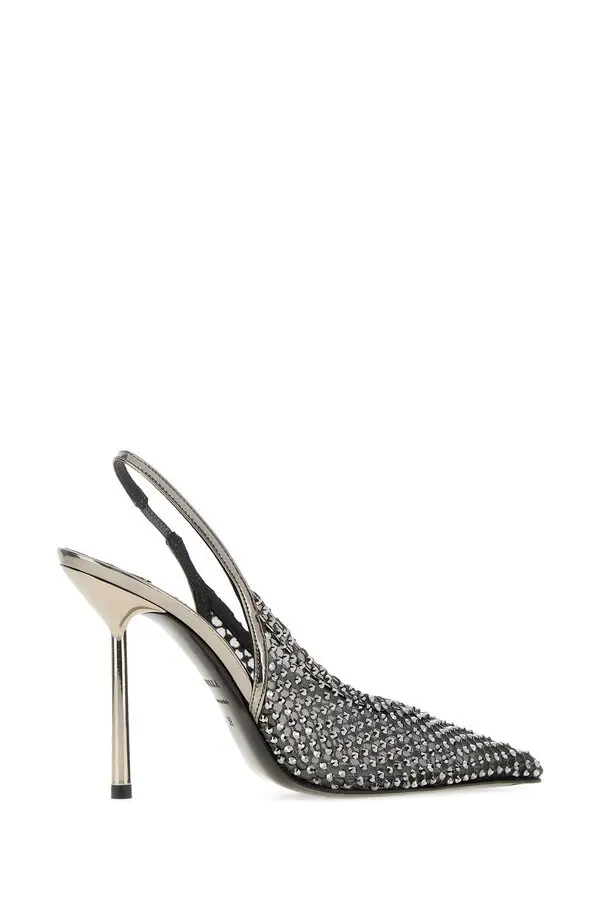 LE SILLA Embellished Mesh Gilda Pumps