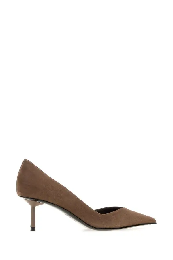 LE SILLA Mud Suede Vivienne Pumps