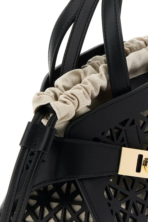 FERRAGAMO Leather Mini Hug Handbag