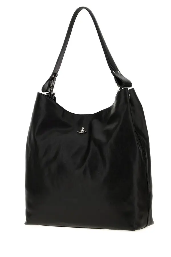 VIVIENNE WESTWOOD Leather Large Lottie Shopping Bag
