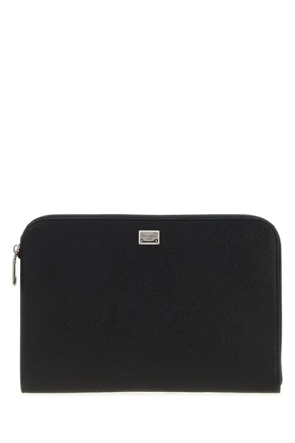 Dolce & Gabbana Leather Sicily Clutch