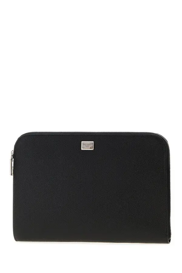 Dolce & Gabbana Leather Sicily Clutch