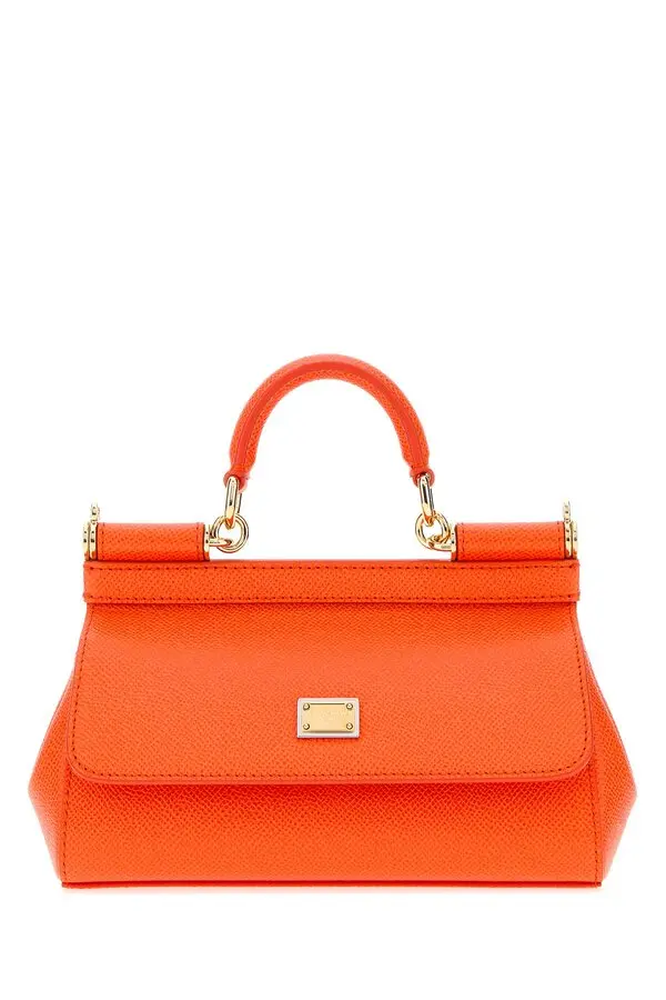 Dolce & Gabbana Small Sicily Handbag - Orange