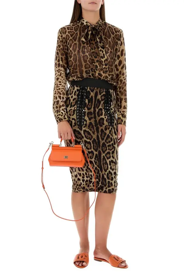 Dolce & Gabbana Small Sicily Handbag - Orange