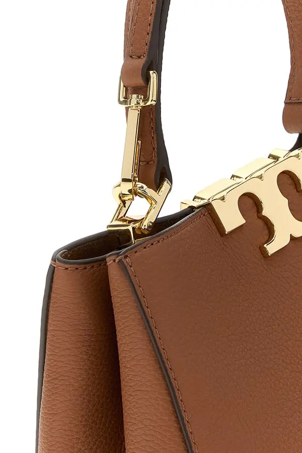 Tory Burch Camel Leather Mini Eleanor Handbag