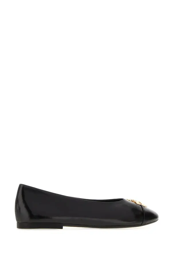 Tory Burch Leather Charlie Ballerinas