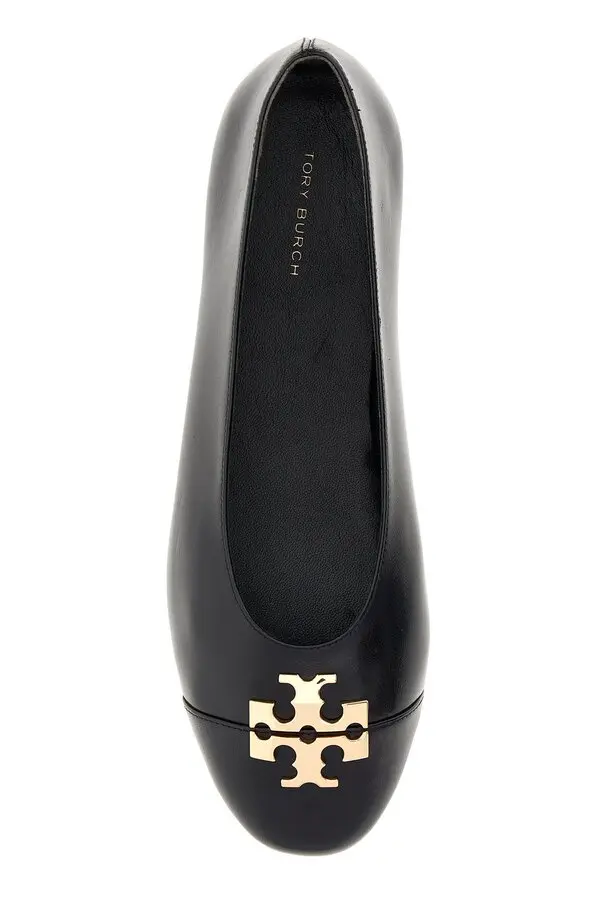 Tory Burch Leather Charlie Ballerinas