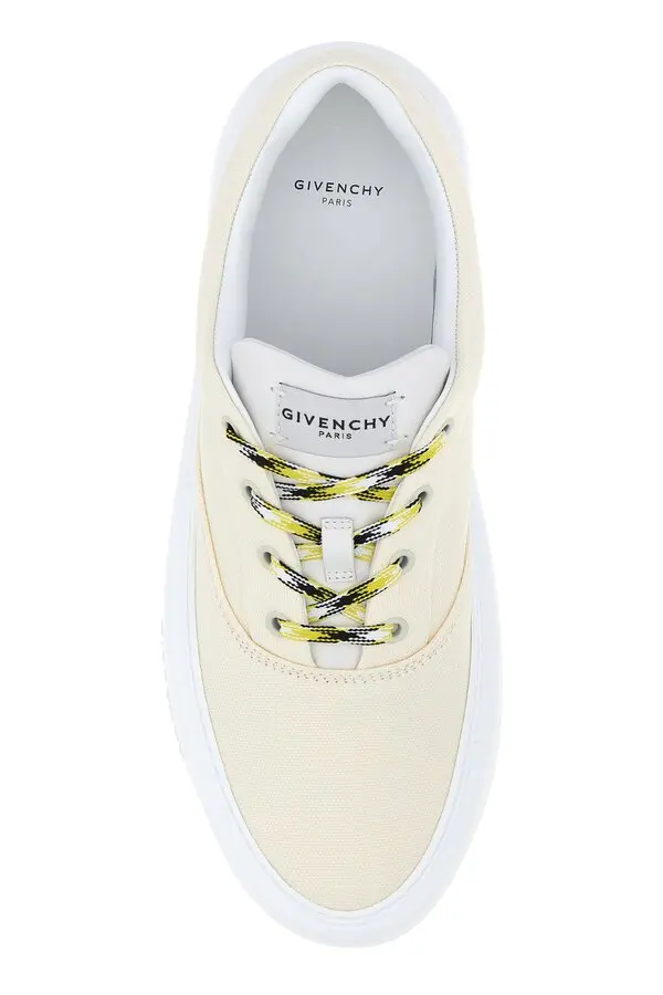 Givenchy Ivory Canvas New City Sneakers