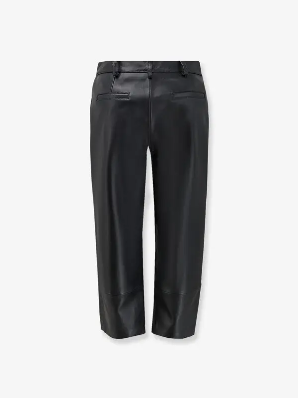 THE FRANKIE SHOP Lior Capri Leather Trousers