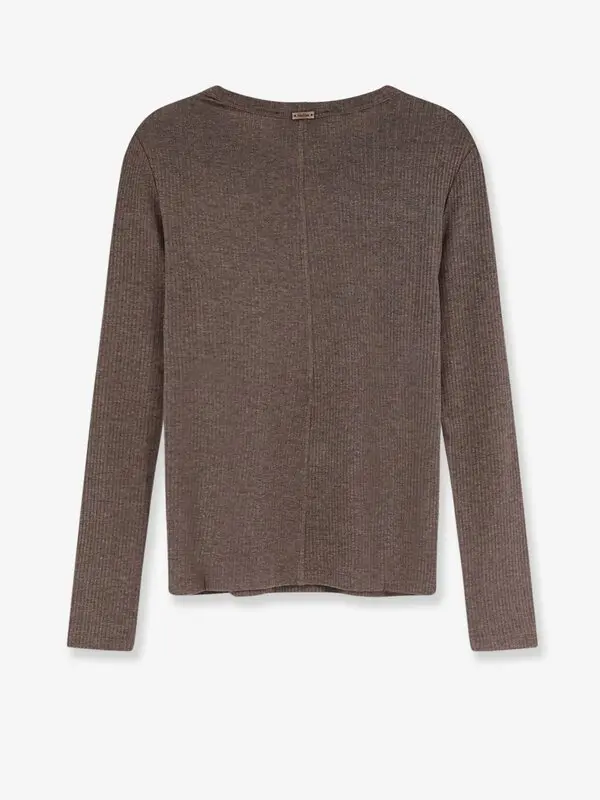 Max Mara Mxmsalmone Lyocell And Silk Tshirt