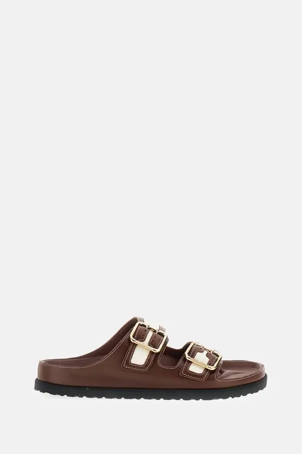 BIRKENSTOCK Arizona Bold Canvas Sandals - Marrone