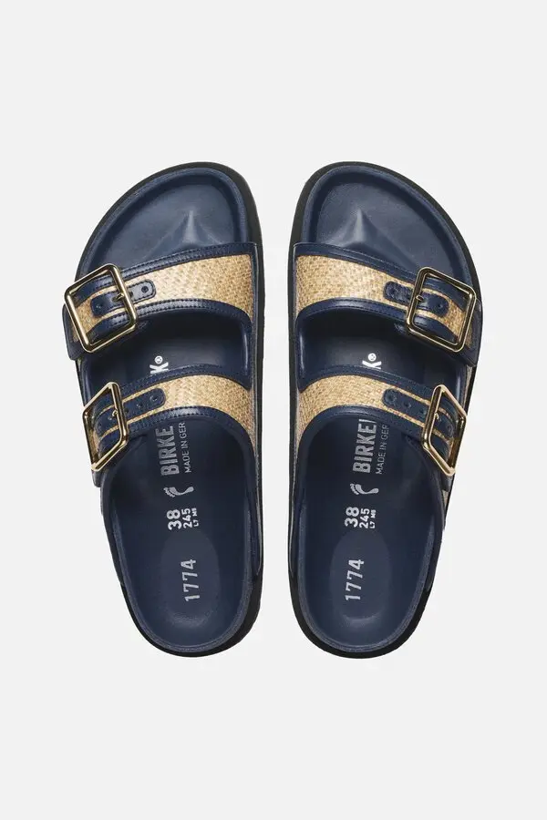 BIRKENSTOCK Raffia Arizona Slides