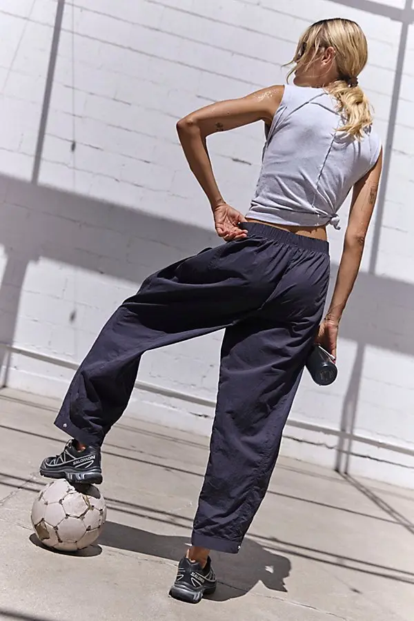 Free People Soft Ridge Pants - Black
