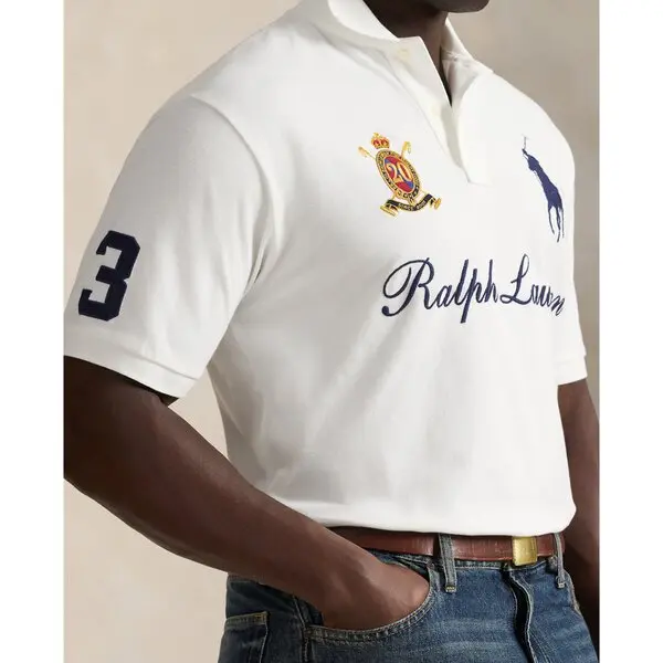Ralph Lauren Big Pony 20th Anniversary Crest Polo - White
