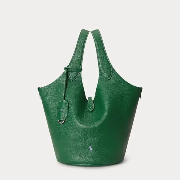 Ralph Lauren Polo Play Leather Tote - Juniper