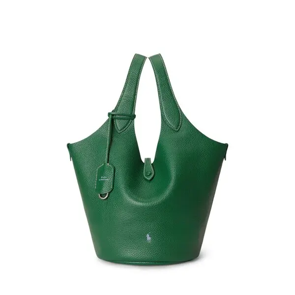 Ralph Lauren Polo Play Leather Tote - Juniper