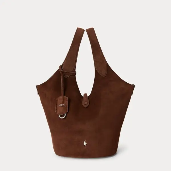 Ralph Lauren Polo Play Suede Tote