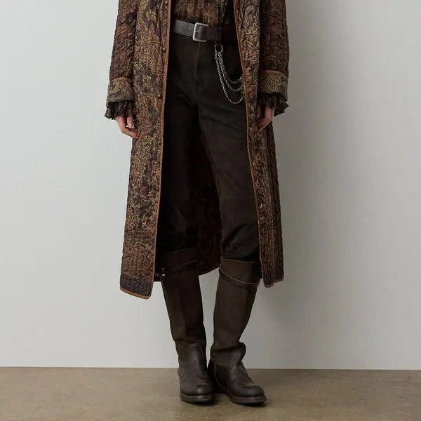 Ralph Lauren Keegan Lamb-suede Pant