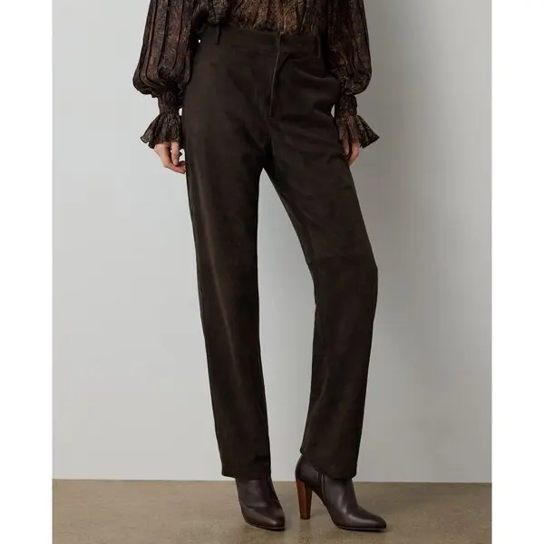Ralph Lauren Keegan Lamb-suede Pant